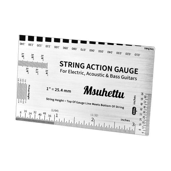 説明:[弦測定定規]: 弦アクションゲージ定規は.ベース.ギター.その他の弦楽器用に特別に設計されており.1つの定規で複数の楽器のニーズをカバーします. [明確なマーキング]: ストリングアクションルーラーの明確なマーキングにより.弦の高さ...