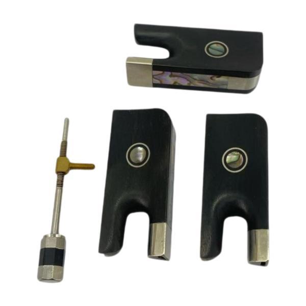 説明: [プレミアム素材]: 密度の高い黒檀で作られたこのチェロ弓エンドボタンは頑丈で.ひび割れや変形に強く.長期間の使用を保証します. [エレガントなインレイ]: ダブルアイシェルインレイが洗練されたエレガントな外観を実現し.チェロ弓の全...