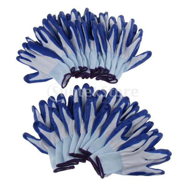 説明:ゴムでコーティングされた、すばらしいウェット＆ドライグリップ耐磨耗性および滑り止め性コンフォートに配慮した構造と優れたグリップ性能は、あらゆる汎用作業に適しています。 建設、工業、鉱業、ハンドハンド保護に最適パッケージには12本のラバ...