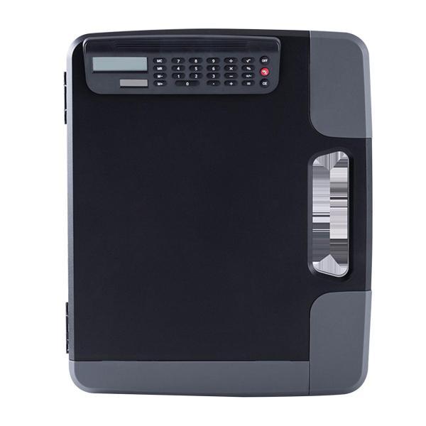 説明:電卓クリップボードマネージャのファイルの並べ替えデータ収納ボックスを使用した多機能A4ファイルボックスファイルSplint.書き込み.キャリー＆整理 - すべて1つ:私達のクリップボードの収納ボックスは.ストレージ.ファイリング.クリ...