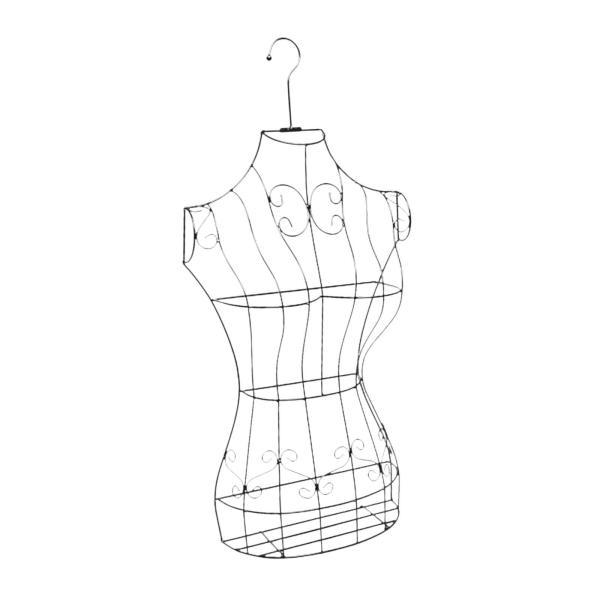 説明:[商品リスト]:吊り下げ半身トルソーマネキン1体.全長75cm.肩幅34.5cm.ウエスト幅20cm [素材]: 吊り下げ式半身胴体マネキンは鉄製で.丈夫で.モデルの安定性と耐荷重性を確保できます. [多機能ディスプレイ]: 女性マネ...