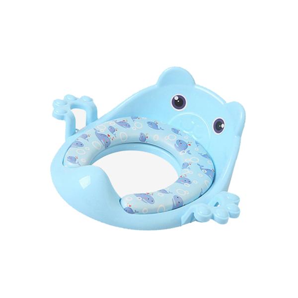 説明:快適さのための柔らかいクッション. 男の子用の統合スプラッシュガード. カートゥーンデザイン;すばやく簡単に着脱できます. 滑り止めのストリップと調節可能なレバーがトイレのシートを所定の位置にしっかりと固定し.グリップハンドルがさらな...