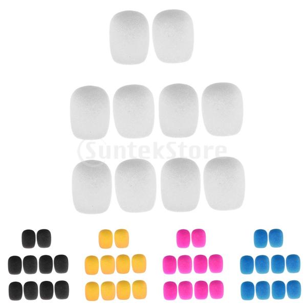 説明: 100％真新しく高品質アンチダストとアンチノイズ、完璧なサウンド効果風の干渉や唾からマイクを保護する小型ラペルおよびヘッドセット用マイクロフォンに最適材質：スポンジ色：写真が示すようにサイズチャート:約28×22×8mm / 1.1...