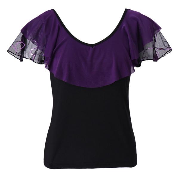 説明:100%真新しい.優れた品質素材:ポリエステル繊維スリムフィットと伸縮性により.優雅さと完璧な形状を示します.ラテン.サルサ.タンゴ.チャチャ.フラメンコ.モダンなボールルームに最適です.仕様:L:バスト:約82cm / 32.28イ...