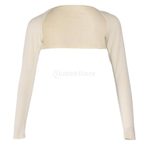 説明:エレガントな女性のワンピースイスラム教徒イスラムラマダンアームカバー肩をすくめるヒジャーブ無地.軽量.伸縮性がありソフトなモーダル アーム カバー ショルダー腕全体を覆う長袖オープンフロントシュラグカーディガン手洗いを推奨し.水は摂氏...