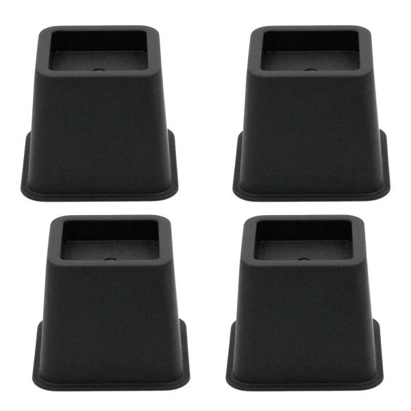 説明:ヘビーデューティマルチハイトベッドライザーベッドリフト -  8インチ.5インチまたは3インチの高さに調整可能 4枚セット.100x160x147mm / 4x6.3x5.8インチ.または90x120x100mm / 3.5x4.7x...