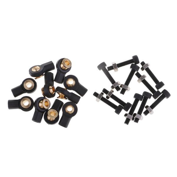 説明: 10個RCカー用M3メタルボールヘッドホルダータイロッドエンドボールジョイントシミュレーション用スーツカー/クライミングカー/ドリフトカーモデルRCボートモデルボールヘッド高品質の素材で作られていますあなたのRC車をもっとクールで魅...