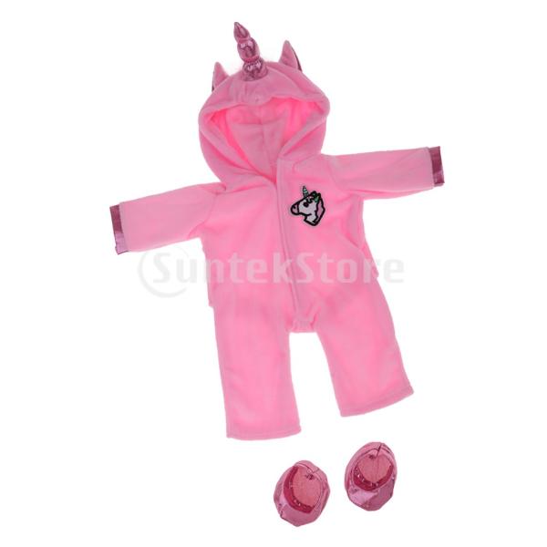 説明:かわいいぬいぐるみ服ソフトパーカーロンパースジャンプスーツと靴下セット優れた技量.素敵なデザイン.着やすいハンドメイド18インチガールドール用.17インチリボーンドール用.アワージェネレーションドール用.ジャーニーガールドール用.マイ...