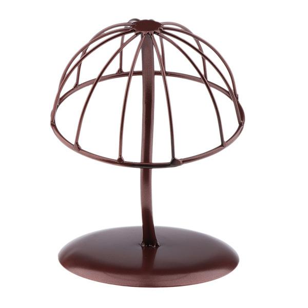 説明:きのこデザインの自立型帽子・ウィッグディスプレイスタンド.上部の金属フレームはドーム型に彫刻されており.帽子やかつらを使用しないときの形状を維持するのに役立ちます.湾曲した金属製のポールと丸い金属製のベースは.この帽子とかつらを頑丈で...