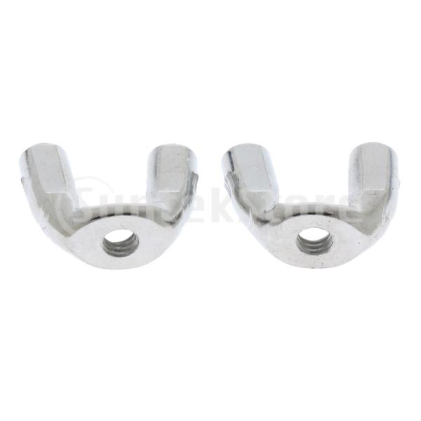 説明:ドラムキットハードウェアシンバルスタンド用2本シンバルウイングナット真新しい100％高品質 8mmと6mmのシンバルスタンドにフィットフェルトとシンバルを安全に保ちます材質：合金サイズチャート:穴径：6mm / 0.24インチ穴径：8...