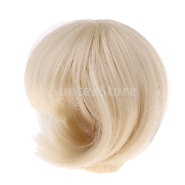 説明:真新しい100％、高品質と耐久性ファッション1/4 BJDカーリーウィッグ/ショートカーリーヘアー/ボボ人形ウィッグDIYカスタムアクセサリーの製作と修理。  OB用、PB用、Kurhn用、LUTS用、MSD用、SD用、AS用、Dol...