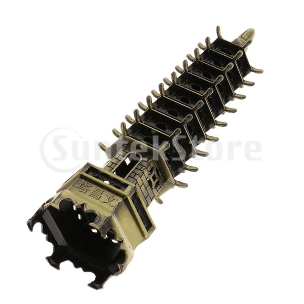 説明:文化的繁栄の中国の塔.著名なwenchangタワーの幸運な意味.中国の塔は.zionc合金.手作りの塔モデル.オリエンタルレトロスタイルの装飾で作られています.絶妙な技量.繊細で美的.使用法:塔の装飾を表示するのに最適です.窓辺.キッ...