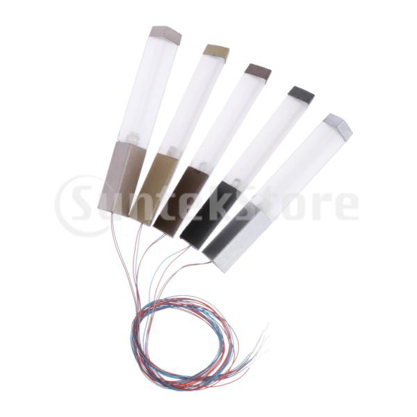 5本のミニモデル鉄道電車のランプポストは街路灯HOを導きましたワイヤーとLEDを完備して点灯可能これらの街灯柱は3Vの供給電圧だけの使用のために適しています、LEDを傷つけないために12Vか16Vでそれらを直接使用しないで下さいミニチュア庭...