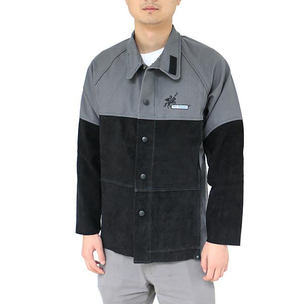 説明:ロールアップカラーは.着用者の首をスパッタや紫外線から保護します.耐久性のある溶接ジャケットは.熱や破片から保護するために頑丈なFR綿で構成されています.サイドスプリット牛革のジャケットは用途が広く.一般的にフルレザーで着用するものを...