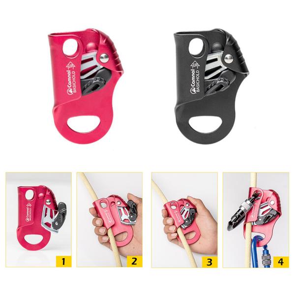 説明:7075アルミニウム合金製で.軽量.滑らか.高強度.耐久性があります.直径8〜13mmのロープに適しています.最大負荷:100KG.製品はCE認証を取得しています.ユニークなとげのデザインは.ロープととげの間の摩擦を効果的に高めます....