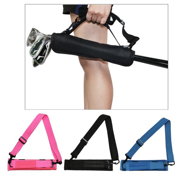 説明:女性用男性用軽量.小型.コンパクトゴルフクラブホルダーキャリアキャリングバッグショルダーパック3-5クラブをトーティングするのに十分な耐久性のある高品質のナイロン素材調節可能なショルダーストラップとキャリーハンドルデザインにより.使い...