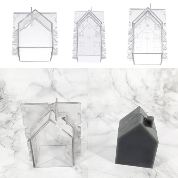 説明:金型を作るかわいい家の形のキャンドル.高品質のプラスチックで作られており.耐久性と高温耐性があり.長期的に形状を維持します.手作りの石鹸やキャンドル作りに便利な金型と道具です.耐久性のあるキャンドル型は複数回再利用でき.使いやすく.き...