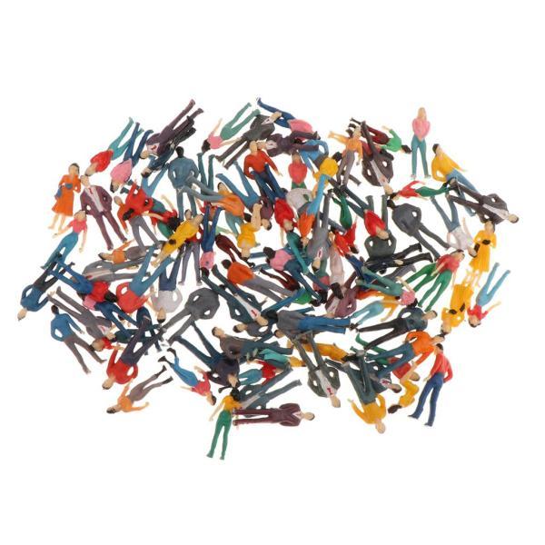 説明:塗装された人々は.鉄道模型のレイアウトや建築用のストリートジオラマのミニチュアを描きます.立っている座っている混合姿勢のたくさんの女性男性成人子供を含みます.高品質.耐久性があります.シミュレーション設計と優れた技量.子供のための最高...