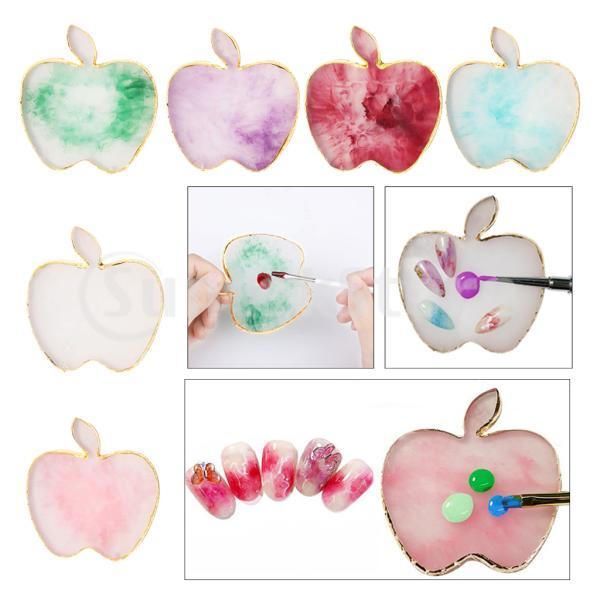 説明:樹脂素材で作られた.金色の縁取り.リンゴの形.エレガントな鮮やかな色の天然瑪瑙の宝石を模倣し.本物の瑪瑙のように鮮やかに見えましたが.耐摩耗性と耐破損性があります.ジェルポリッシュ.描画色.ファンデーション.顔料などを保持するのに十分...