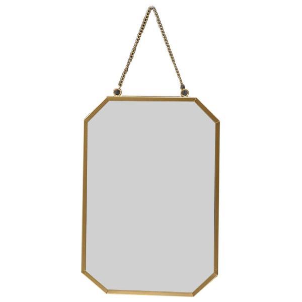 説明:モダンな北欧のシンプルなスタイル:金色の縁と銀色のガラス面を備えた幾何学的な形の装飾鏡.見た目がとても素敵な家の装飾.エレガントな壁の装飾.壁に取り付けられたデザイン:耐久性のある頑丈な金色のフレームと吊り下げチェーンで作られ.変形や...