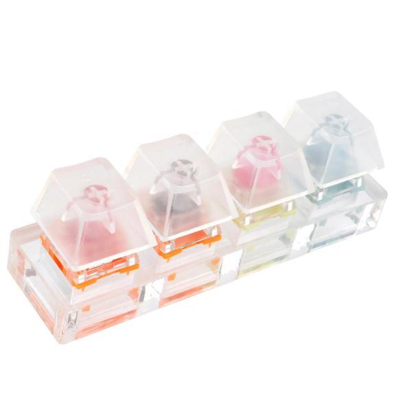 説明:トランスルーセンスイッチの色:トランスルーセンアクリルモデルに取り付けられたこのスイッチテスターを使用すると.すべてのキーの色を簡単に知ることができます.スイッチはアクリルベースから取り外し可能で交換可能です.カスタマイズされたアクリ...