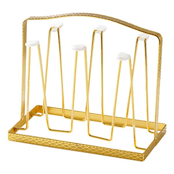 説明:絶妙なテクスチャ.現代のゴールドコーティング.ミニマリストの幾何学的なワイヤーラック.あなたのキッチンカウンタートップのための素晴らしい装飾.あなたのマグカップ.カップ.ボトルを持っているのに最適な.正方形または円形のどちらかで6カッ...