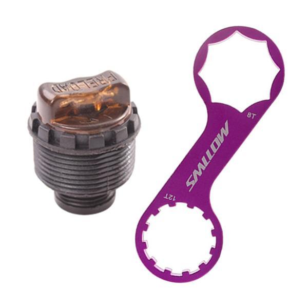 説明:バイクフロントフォークトップキャップレンチスパナリムーバーツール自転車修理アクセサリー高強度アルミニウム合金製で.高強度.耐食性.耐久性があります. Suntour XCM XCR XCTRSTフォークの修理または分解用に設計されてい...