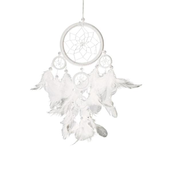 説明:複数のリングのスマートで絶妙なデザイン.下に羽がぶら下がっていて.リングには細かいネットがあり.美しくエレガントです全高は約25.5cm / 10.04インチ.全長は約16cm /6.30インチです.夜の空気はあらゆる種類の夢でいっぱ...