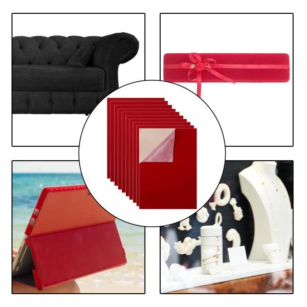 説明:ベルベット粘着シートは.ボックス.フレームの裏打ち.家具の包装.さまざまな形やスタイルの工芸品の作成に使用できます.サイズ:30x20cm;自由にカットでき.ドレスアップキャビネット.サイドボード.キッチン.本棚.ジュエリーディスプレ...