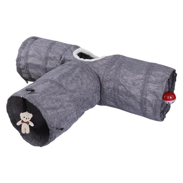 説明:ペットにやさしい帆布素材で作られています.ソフトで耐久性があります.猫がトンネルに自由に出入りできるように設計されたベント. 3つの広々としたトンネルのデザイン.猫が遊ぶための楽しいおもちゃ.あなたの子猫が楽しむためのより多くの方法を...