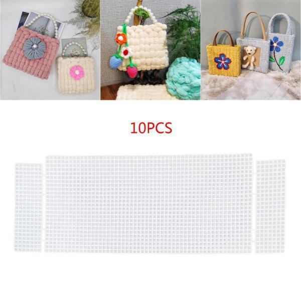 説明:パックバッグには.18x6x7cm / 7.09x6.30x2.76inchまたは21x18x7cm / 8.27x2.76.09x7inchの2つのサイズ(完成品)の3種類の異なるサイズのプラスチックメッシュキャンバスシートが含まれ...