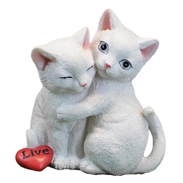 説明:鮮やかなカップル/バラの猫は創造的な家の装飾であり.あなたに楽しい時間をもたらします.環境にやさしい樹脂素材で作られており.滑らかで繊細に見え.質感があります.クリエイティブなデザインはそれをより魅力的にし.あなたのためにいくつかのシ...