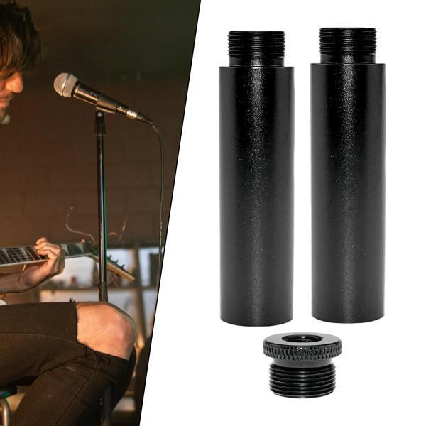 仕様:材質:アルミニウム合金サイズチャート:長さ:76mm / 2.99inchパッケージに含まれるもの: 2本のマイクスタンド延長チューブ1個のアダプター...