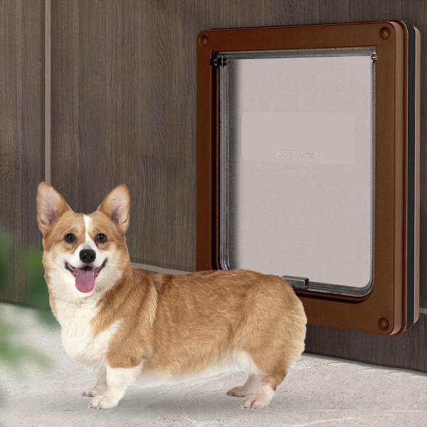 説明:ペットドア:猫と犬用の一般的なペットドア.犬のドアトンネル.ペットは自由に出入りでき.使用しないときはカバーでロックできます.自動ドア閉鎖:このフリップキャットドアには.ペットの出入りをより効率的にするための磁気ドア閉鎖システムがあり...