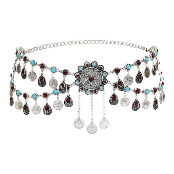 説明:素材:ラインストーンとアクリルビーズを使用した高品質の合金製で.滑らかで肌にやさしく.美しく目を引くデザイン:ボヘミアンサマービーチファッションジュエリーベリーチェーンウエスト用.ラインストーンとコインタッセル付き.このウエストチェー...