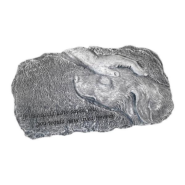 説明:石には「愛があなたを救えたら永遠に生きていただろう」という記念の言葉が刻まれており.写真を入れるスペースがあれば.ペットの写真を記念石に載せることができます.同情.慰め.記憶を表現するためのペットの記念石..愛するペットのための庭の石...