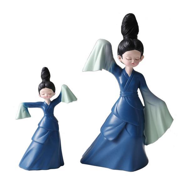 説明:チャイニーズスタイルの装飾品:伝説的な風景画の旅に触発されたチャイニーズスタイルのダンサー.シンプルさ:エレガントでシンプルでユニークな抽象的でレトロなコスチュームの女性の置物の装飾芸術は.あなたのインテリアスペースに新鮮で清潔な感覚...