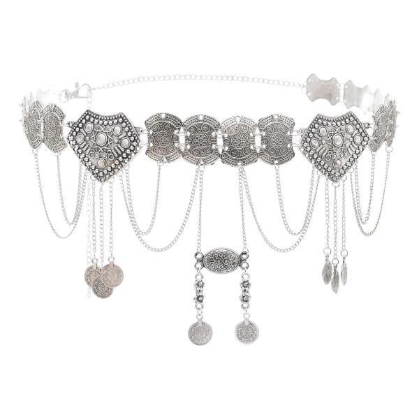 説明:素材:合金の腹ベルト.滑らかで美しい.装飾とスパンコールは目を引くです.洗練された:スパンコールと付き.それは踊るときのすべての腰の動きを強化します.特徴:調節可能なチェーン.ベリーダンスへの素晴らしい追加.機会:に最適で.テーマ.音...