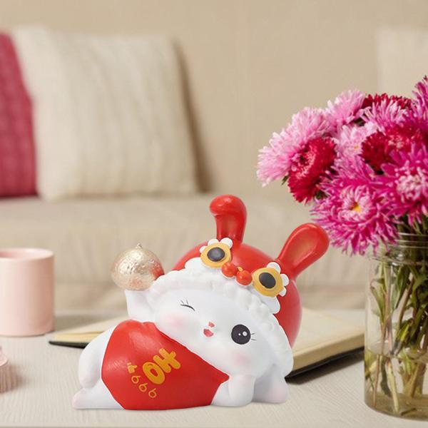 説明:伝統的な中国の動物像: 伝統的な中国の風水風水新年樹脂置物オーナメント.素材:樹脂製.丈夫.シンプル.うさぎ型.卓上飾り.デスクトップの装飾: 伝統的な中国のスタイルとデザインで.中国の春節のデスクトップの装飾になります.幅広い用途:...