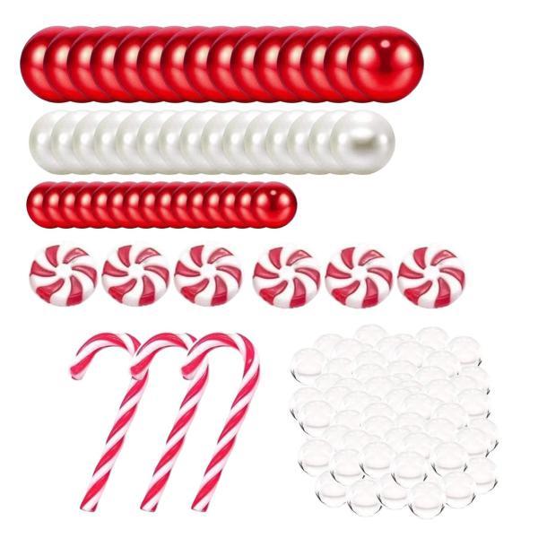 サイズチャート:スタイル A:Lサイズ: 2cm/0.79インチ.Mサイズ: 1.4cm/0.55インチ.Sサイズ:0.4cm/0.16インチ.松葉杖: 8cm/3.15inchキャンディ:2.4cm/0.94inch透明ビーズ: 9mm~...