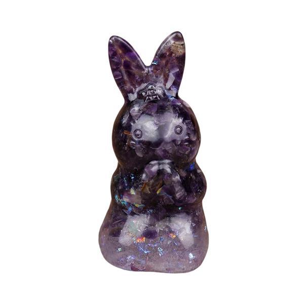 説明:かわいい動物の像: 愛らしいウサギの樹脂製置物オーナメント.頭に花の装飾が施されています.素材:レジンと石でできていて.丈夫でシンプル.うさぎの形.卓上置物です.デスクトップの装飾:手作りで美しく細工された.繊細なテーブルの装飾です....