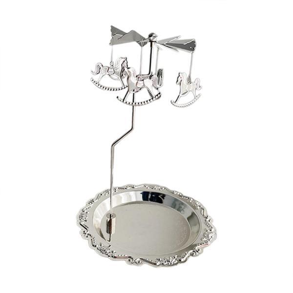 説明:多機能: これは.キャンドルホルダーと収納可能なトレイの両方として.多目的回転式キャンドルホルダーです.素材: 回転式キャンドルホルダーは鉄製で.丈夫で長期間使用できます.デザイン:素敵な反射と影を作ります.それは創造的でユニークです...