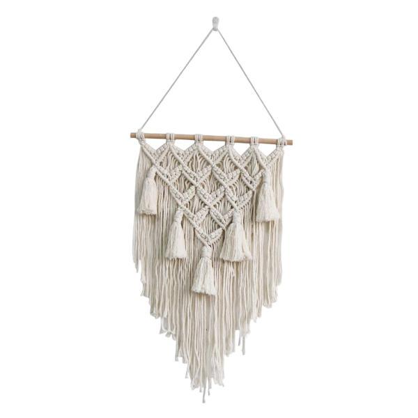 説明:マクラメ タペストリー: このマクラメ壁掛けは.壁を飾り.ご自宅をより快適にします.ソファ.暖炉.机.またはベッドの上に掛けることができます.ご自宅のどんな空間にも即座に質感と魅力を加えます.幅広い用途: 壁掛けタペストリーは.リビン...