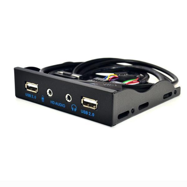 説明:製品タイプ: 3.5インチ 9ピン - USB 2.0 HUB スプリッター拡張フロントパネル.オーディオケーブル付き.フロッピー ベイ ブラケット: フロント パネルは.USB 9 ピン インターフェイスとオーディオを 2 つの U...