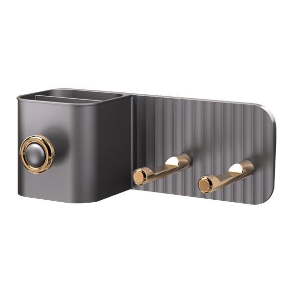 説明:多機能バスルームホルダー: バスルームヘアドライヤーラックは広々としたスペースが特徴で.洗面化粧台の必需品を整理して整頓できます.スペースと整理を節約: ヘアドライヤーの壁に取り付けられた収納ホルダーは.フェイシャルタオル.メイク落と...