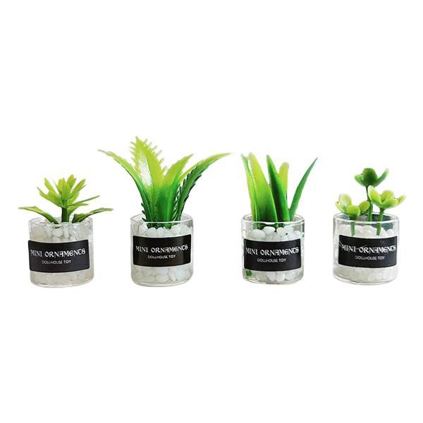 説明:[ミニチュア植物]: シミュレーショングリーン植物盆栽は鮮やかにデザインされており.非常にリアルで本物そっくりです.素晴らしいドールハウスの装飾アクセサリー.[お手入れが簡単]:これらのかわいいグリーンプラントは高品質のガラスとPP素...