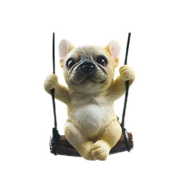 説明:[揺れるフレンチブルドッグペンダント]: 揺れる子犬の車のペンダントはスイング装飾でデザインされており.車が運転するとペンダントが風で揺れるので.長旅用の面白い車旅行アクセサリーです.[プレミアムで信頼性の高い]: 車用吊り下げ飾りは...