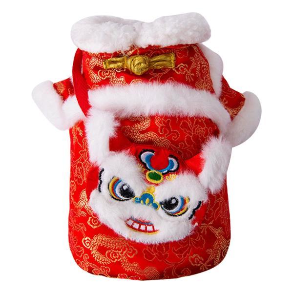 説明:[中国の旧正月用ペットコスチューム]:当社のペット服は.伝統的な中国の唐スーツ.スタイリッシュな獅子舞の柄でデザインされており.犬や猫に最適です.[冬暖かい]: この猫の旧正月コスチュームは旧正月の必需品です.寒い季節にペットを暖かく...