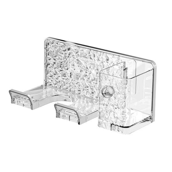 説明:[素材]: この壁掛けヘアドライヤーラックはプラスチック製で.耐久性と長寿命を保証します.[サイズ]:ドライヤーホルダーラックの寸法は23cmx10.5cmx10cmで.ヘアドライヤーをしっかりと保持するのに十分なスペースを提供します...