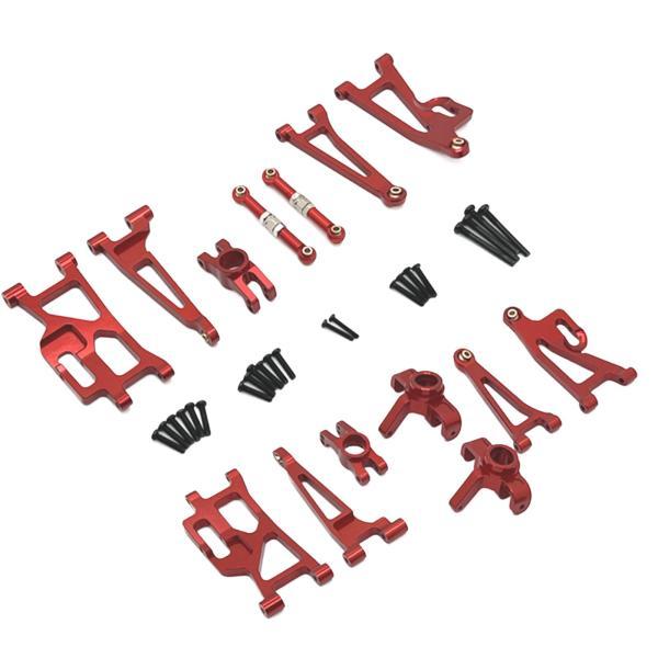 仕様:材質:アルミニウム合金サイズチャート:フロントロアスイングアーム: 6.5cmx3cmx0.6cm/2.56インチx1.18インチx0.24インチフロントアッパースイングアーム: 6.1cmx2.3cmx0.6cm/2.40インチx0...